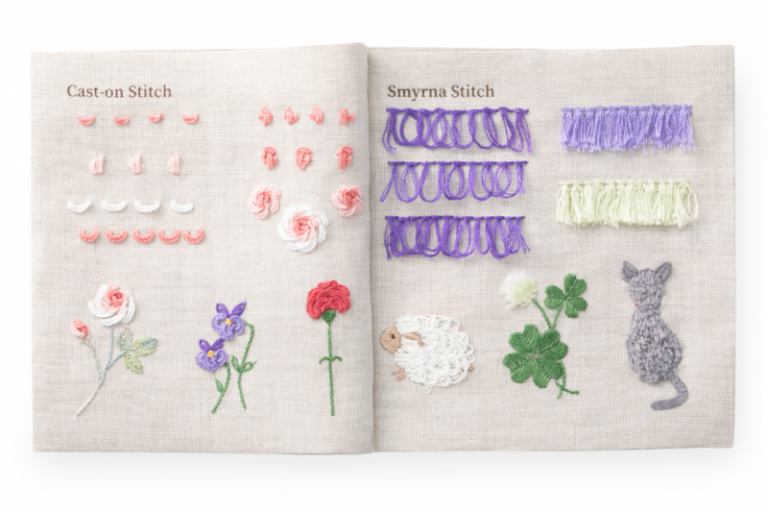 Embroidery Sampler Book -3D stitches- || Tulip Company Limited